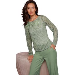CR&Eacute;ATION L creation L Pullover in Gr&uuml;n - 76% | Gr&ouml;&szlig;e 36 | Damen-pullover-cardigans