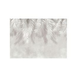 WALLARENA Fototapete Palmenbl&auml;tter in Beige | Gr.: 150 x 105 cm