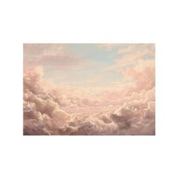 WALLARENA Fototapete Wolken in Rosa | Gr.: 350 x 250 cm