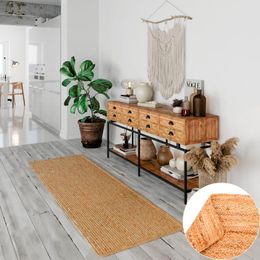 OTTO home Teppich &raquo;Bjarka, Handwebteppich&laquo; rechteckig 10 mm H&ouml;he meliert, 100% Jute, handgewebt, auch als L&auml;ufer & in rund erh&auml;ltlich beige Jute B : 