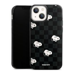 iPhone 13 Mini Handy Slim Case extra d&uuml;nn Silikon Handyh&uuml;lle schwarz H&uuml;lle Muster Official Licensed Product Peanuts Silikon Slim Case