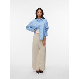 V&eacute;ro Moda Vero Moda Hemd in Hellblau/ Wei&szlig; - 22% | Gr&ouml;&szlig;e M | Damen-blusen