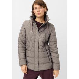 Fuchs & Schmitt FUCHS SCHMITT Damen Steppjacke "Steppjacke", beige, Gr. 42, unifarben, Web, Obermaterial: 100% Polyester, Jacken, Stehkragen mit Kordelzug, Regular