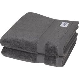 Sch&ouml;ner Wohnen Kollektion SCH&Ouml;NER WOHNEN-Kollektion Handt&uuml;cher &raquo;Cuddly&laquo; schnell trocknende Airtouch-Qualit&auml;t grau Frotteevelours, Obermaterial: 100% Baumwolle B/L: 50cmx100cm, 