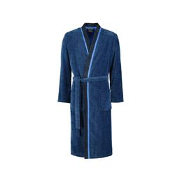 Caw&ouml; Caw&ouml; Badem&auml;ntel Herren Kimono 4839 blau-schwarz - 19 in blau-schwarz - 19 | Gr.: S