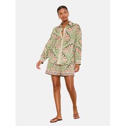 Lipsy Bluse Damen Gr&ouml;&szlig;e M hellgr&uuml;n / rosa