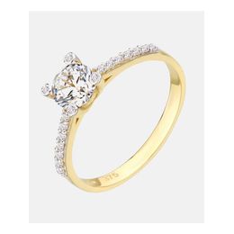 Vanlere Verlobungsring aus 375 Gelbgold mit Zirkonia | Gr.: 55