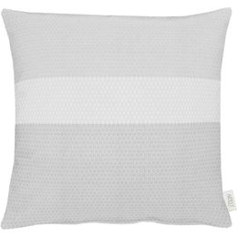 Apelt Dekokissen &raquo;Rayon&laquo; Kissenh&uuml;lle mit F&uuml;llung, 1 St&uuml;ck grau Polyester B/L: 48cm x 48cm, 1 Stk.