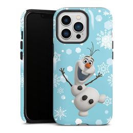 DeinDesign iPhone 13 Pro Handy Panzer Handyh&uuml;lle robuste Outdoor H&uuml;lle Schutzh&uuml;lle gl&auml;nzend Frozen Olaf Disney Official Licensed Product Tough Case