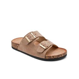 Sixth Sens Pantoletten in Khaki - 59% | Gr&ouml;&szlig;e 38 | Damen-pantoletten