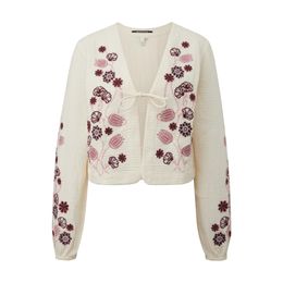 QS Bluse Damen Gr&ouml;&szlig;e XXS creme / dunkelbraun / rosa / altrosa