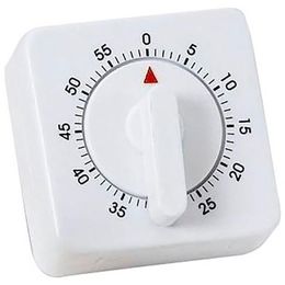 Atlanta Kurzzeitmesser Eieruhr, K&uuml;chentimer, K&uuml;chenaccessoire, bis 59 Minuten einstellbar wei&szlig; Einheitsgr&ouml;&szlig;e