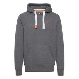 !Solid Sweatshirt 'BennHood' male size XXXL mottled grey / Orange / White