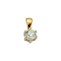 Firetti Damen Kettenanh&auml;nger &raquo;Schmuck Geschenk Gold 333 Halsschmuck Anh&auml;nger Solit&auml;r&laquo; mit Zirkonia (synth.) 5, Gelbgold 333, 0,45 g