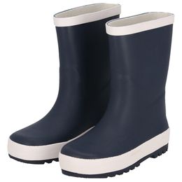 XQ FOOTWEAR M&auml;dchen Gummistiefel "KINDER STIEFEL", Gr. 33, blau, Obermaterial: 100% Gummi, unifarben, Schuhe, Wasserdichte Regenstiefel mit