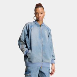Damen Jeansjacke "SST OVERSIZE DENIM ORIGINALS", blau, Gr. M, adidas originals, Obermaterial: 100% Baumwolle, Jacken