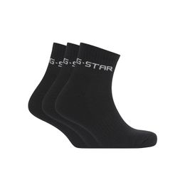 G-Star Raw G-Star Herren G-STAR Kurzsocken &raquo;GROVE, 3 PACK ANKLE SPORTS SOCKS&laquo; Packung, 3 Paar tlg. mit Logo-Jacquard schwarz 40-43