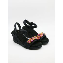 Bellucci Keilsandaletten in Schwarz - 53% | Gr&ouml;&szlig;e 41 | Damen-sandalen