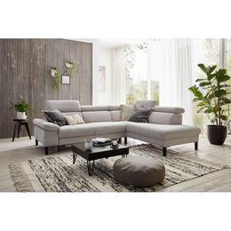 Home Affaire Ecksofa &raquo;Arnayon mit Querschl&auml;fer-Bettfunktion, Schlafsofa, gro&szlig;er Bettkasten&laquo; manuelle Kopfteilverstellung, Tonnentaschen-Federkern, 