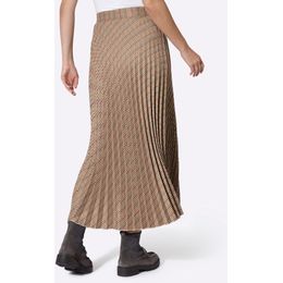 Heine Damen Karorocksesam, dunkelrot, kariert, Gr. 42, gemustert, kariert, mehrfarbig, 98% Polyester, 2% Elasthan, R&ouml;cke