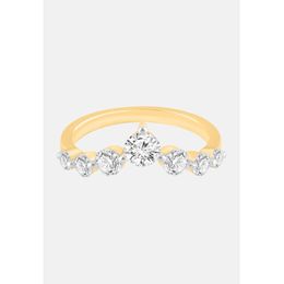 Ethische Diamanten Ring aus 375 Gelbgold mit Lab Grown Diamant | Gr.: 50