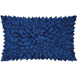 Pad Dekokissen &raquo;Sentiment&laquo; 3D blau Polyester B/L: 30cm x 50cm, 1 Stk.