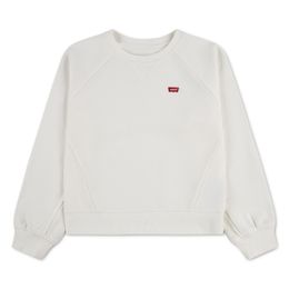 LEVI'S KIDS M&auml;dchen Sweatshirt "LVG MEET AND GREET CREW", wei&szlig;, Gr. 6, unifarben, Sweatware, Obermaterial: 60% Baumwolle, 40% Polyester, Sweatshirts,
