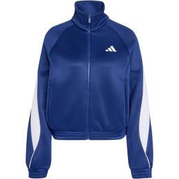Adidas W STADIUM TT Nylonjacke Damen - Gr&ouml;&szlig;e S - blau