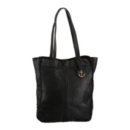 Harbour 2nd Damen Harbour 2nd Shopper &raquo;Elbe 1&laquo; Damen Schultertasche, Umh&auml;ngetasche mit Schmuckanh&auml;nger grau B/H/T: 29cm x 36cm x 11cm