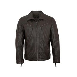 Jilani Lederjacke Lammnappa in Dunkelbraun | Gr.: 60