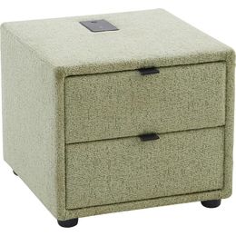 Jockenh&ouml;fer Nachtkonsole &raquo;Larre&laquo; mit induktiver Ladem&ouml;glichkeit sowie USB-A und USB-C Ladeport gr&uuml;n B/H/T: 44cm x 39cm x 44cm, 2 Stk.