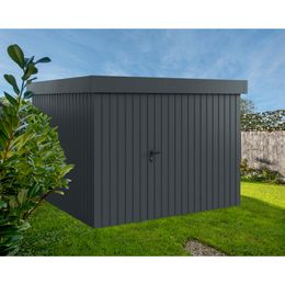 EcoStar Ger&auml;tehaus 'Euroline EFD10 Trend-Sk' anthrazitgrau 277 x 277 x 207 cm, Einzelt&uuml;r