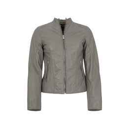 Jilani Lederjacke Lammnappa in Grau | Gr.: 46