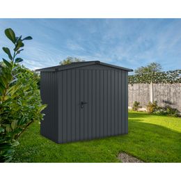 EcoStar Ger&auml;tehaus 'Euroline ESD3 Trend-Sk' anthrazitgrau 237 x 133 x 203 cm, Einzelt&uuml;r