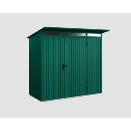 EcoStar Ger&auml;tehaus 'Trend-P Typ 1' moosgr&uuml;n 238 x 107,8 cm, mit Einzelt&uuml;r