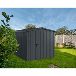 EcoStar Ger&auml;tehaus 'Euroline ESD5 Trend-Sk' anthrazitgrau 237 x 229 x 203 cm, Einzelt&uuml;r