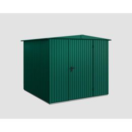 EcoStar Ger&auml;tehaus 'Trend-S Typ 2' moosgr&uuml;n 238 x 238 cm, mit Einzelt&uuml;r