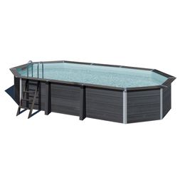 GRE Composite Pool-Set 'Avantgarde' 386 x 124 x 524 cm mit Sandfilter und Trittleiter