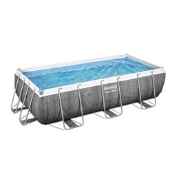 Bestway Frame-Pool-Set 'Power Steel' 404 x 201 x 100 cm mit Sicherheitsleiter und Filterpumpe