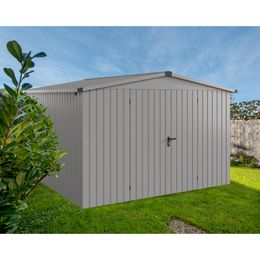 EcoStar Ger&auml;tehaus 'Euroline ESD14 Trend-Sk' graualuminium 333 x 325 x 211 cm, Doppelt&uuml;r