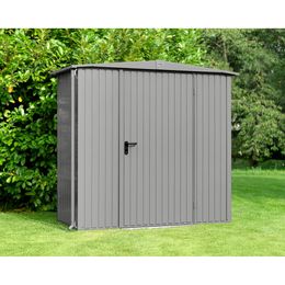 EcoStar Ger&auml;tehaus 'Trend-S Typ 1' graualuminium 238 x 107,8 cm, mit Einzelt&uuml;r