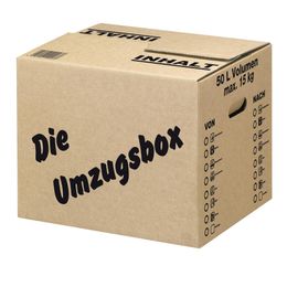 Umzugskarton 50 l, Belastbarkeit 15 kg