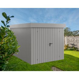 EcoStar Ger&auml;tehaus 'Euroline EFD7 Trend-Sk' graualuminium 229 x 325 x 203 cm, Doppelt&uuml;r