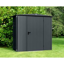 EcoStar Ger&auml;tehaus 'Trend-S Typ 1' anthrazitgrau 238 x 107,8 cm, mit Einzelt&uuml;r