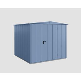 EcoStar Ger&auml;tehaus 'Elegant-S Typ 2' taubenblau 238 x 238 cm, mit Einzelt&uuml;r