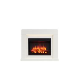 CrownFlame Elektrokamin 'Apollon' wei&szlig; 2 kW
