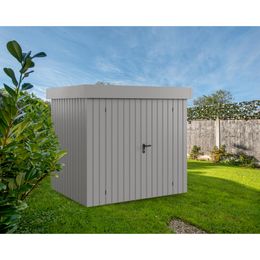 EcoStar Ger&auml;tehaus 'Euroline EFD4 Trend-Sk' aluminiumgrau 229 x 181 x 203 cm, Doppelt&uuml;r
