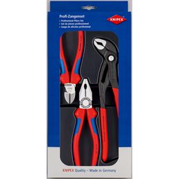 Knipex Werkzeug-Set rot/blau 370 mm 3-teilig