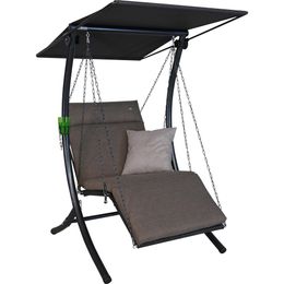 Angerer Freizeitm&ouml;bel Hollywoodschaukel 'Swing Smart' 1-Sitzer taupe 100 x 160 x 145 cm