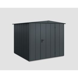 EcoStar Ger&auml;tehaus 'Elegant-S Typ 2' anthrazitgrau 238 x 238 cm, mit Einzelt&uuml;r